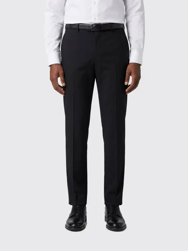 PT TORINO Stretch Virgin Wool Tailored Trousers - Blue