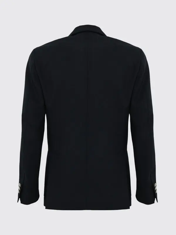LARDINI Single-breasted Blazer In Virgin Wool Blend With Peak Lapels