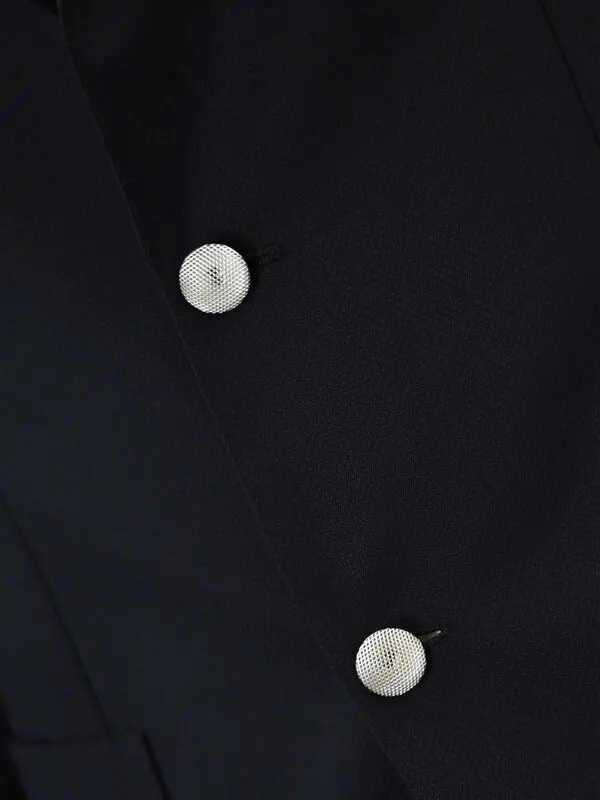 LARDINI Single-breasted Blazer In Virgin Wool Blend With Peak Lapels