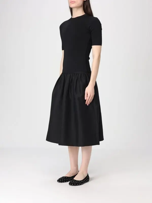 TOTEME Colorblock Knit Dress - Black