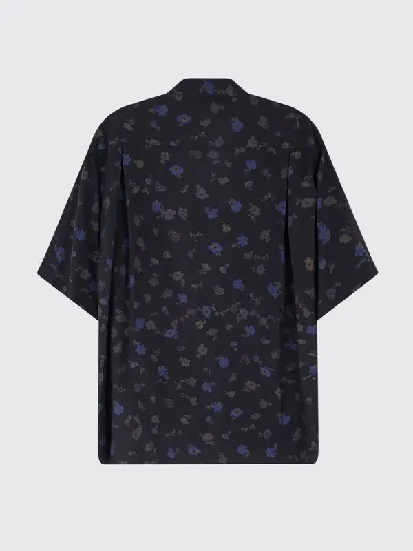 Sacai Floral Print Cotton Blend Shirt