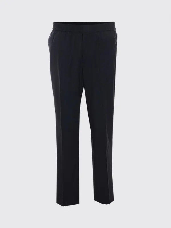 AMI Paris Virgin Wool Slim Fit Trousers - Black