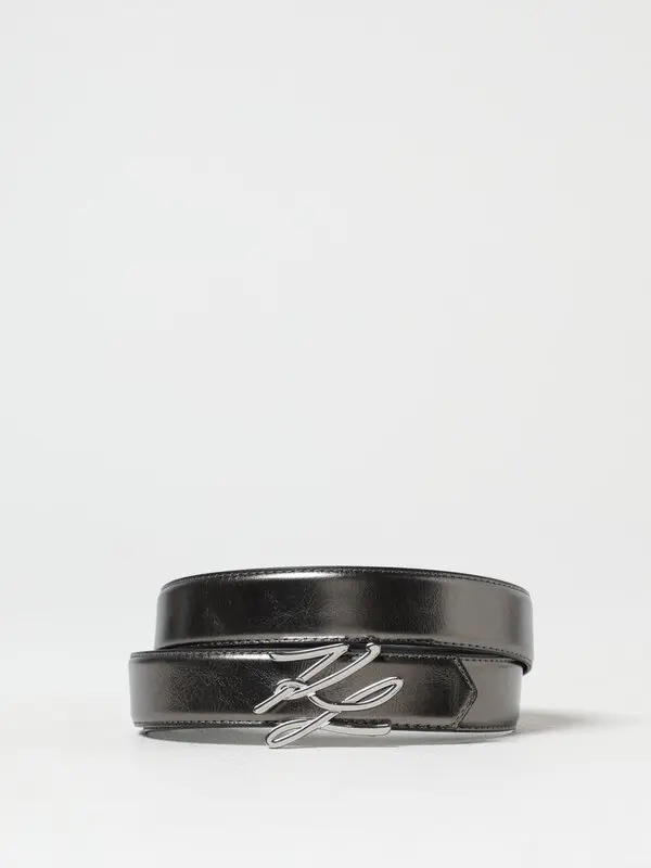 Karl Lagerfeld Belt With Logo Buckle