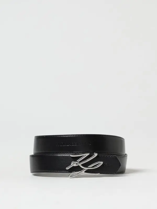 Karl Lagerfeld Belt With Logo Buckle