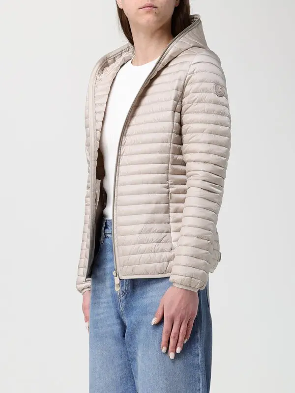 SAVE THE DUCK Padded Nylon Down Jacket - Beige