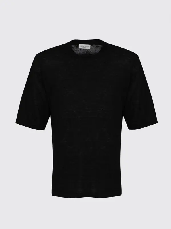 ROBERTO COLLINA Linen T-shirt - Black