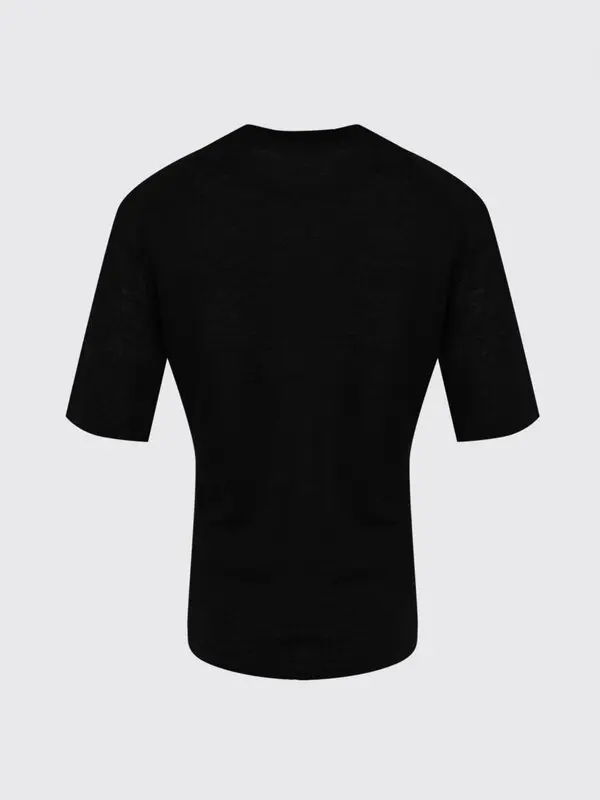 ROBERTO COLLINA Linen T-shirt - Black