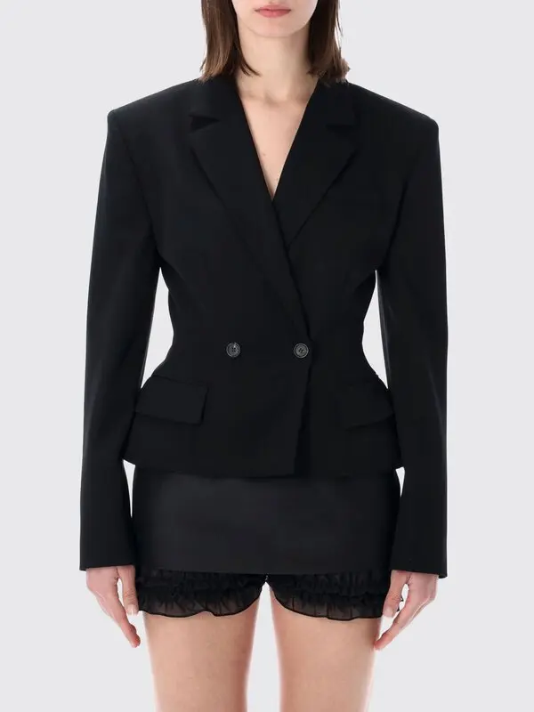 Magda Butrym Cropped Double-breasted Wool Blazer