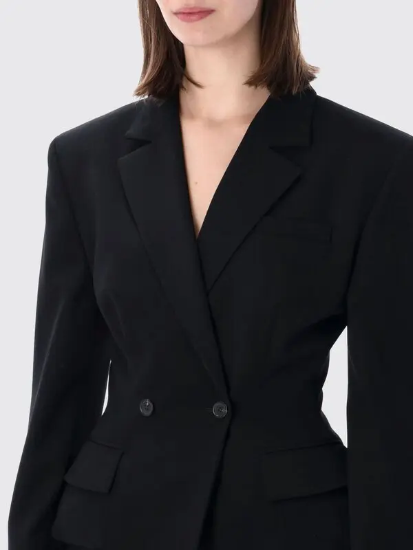 Magda Butrym Cropped Double-breasted Wool Blazer