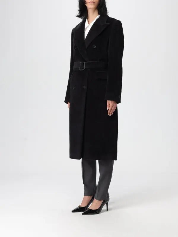 Tagliatore Double-breasted Belted Coat