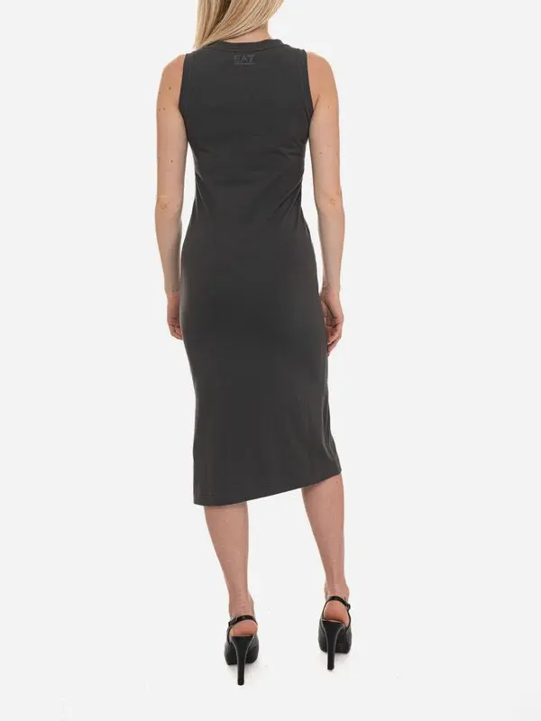 EA7 Sleeveless Embellished Midi Dress