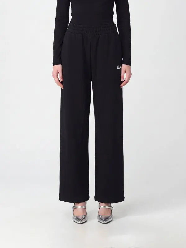DIESEL® Wide Leg Jogging Trousers - Black