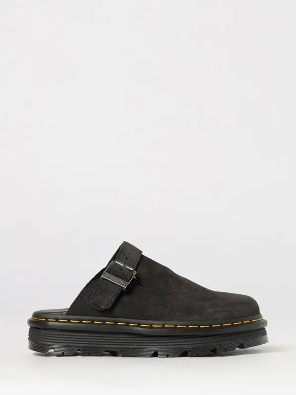 Dr. Martens Zebzag Suede Mules With Adjustable Strap