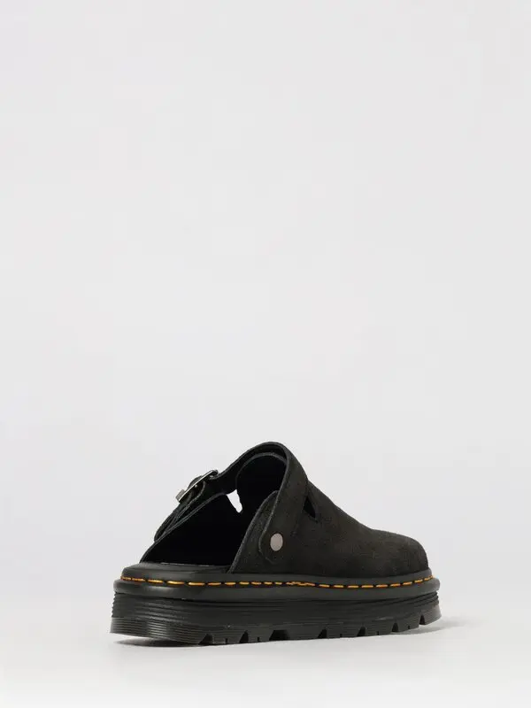 Dr. Martens Zebzag Suede Mules With Adjustable Strap