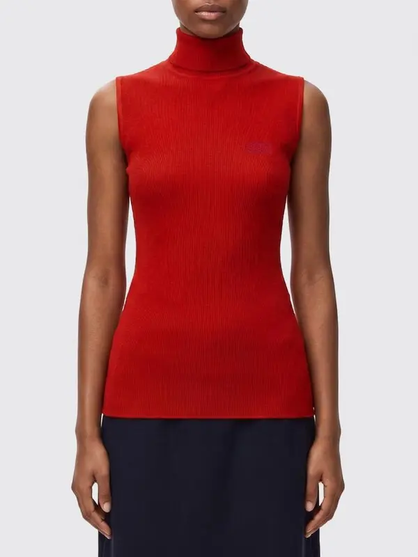 Loewe Jersey Turtleneck Top - Red