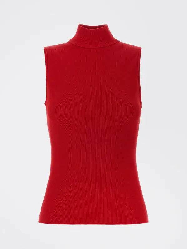 Loewe Jersey Turtleneck Top - Red