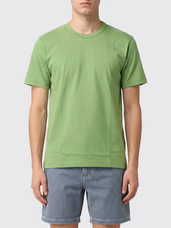 Comme Des Garçons Crewneck Short-sleeved Cotton T-shirt - Green