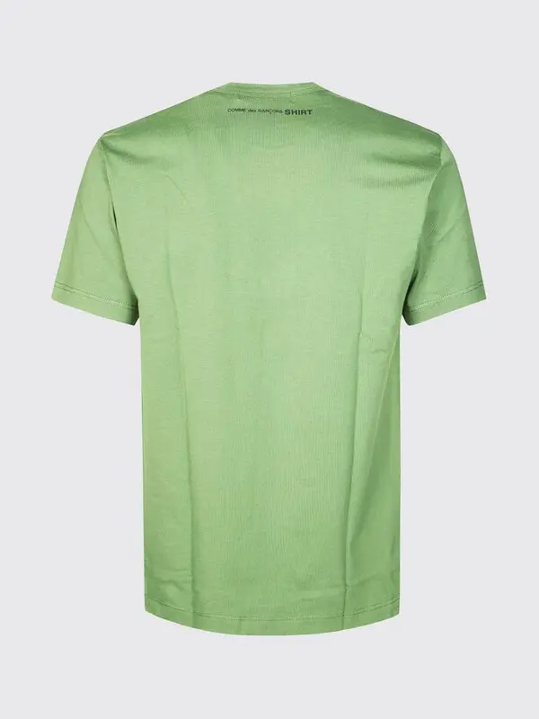 Comme Des Garçons Crewneck Short-sleeved Cotton T-shirt - Green
