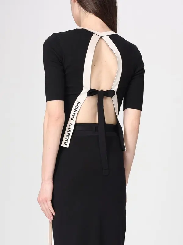Elisabetta Franchi Top Colour - Black