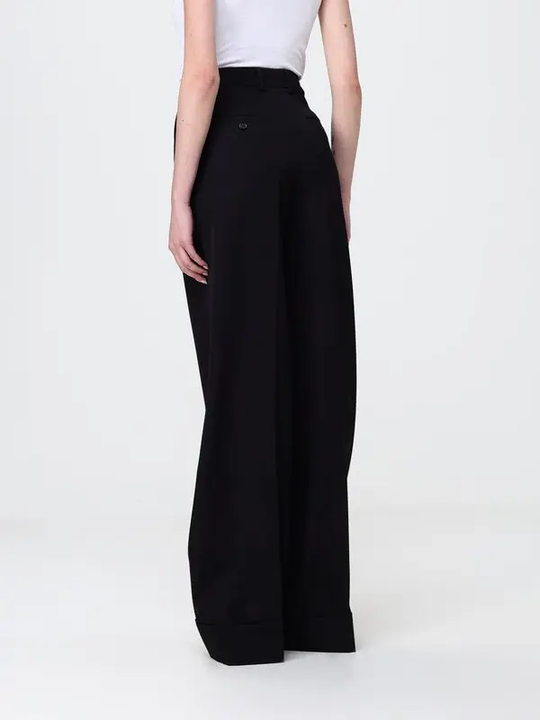 Dolce & Gabbana Wide Leg Virgin Wool Trousers