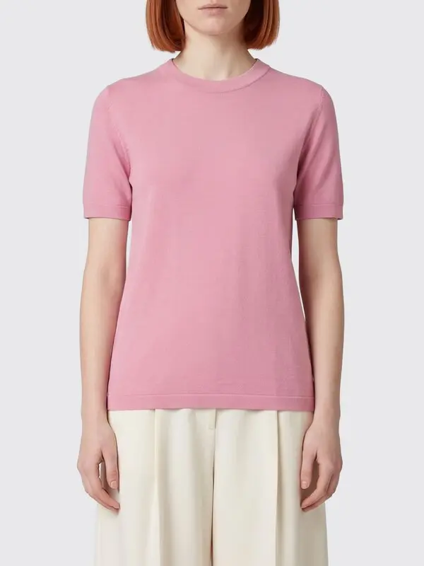 ROBERTO COLLINA Basic Viscose T-shirts - Raspberry