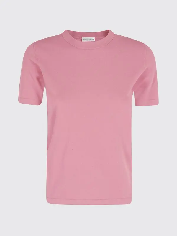 ROBERTO COLLINA Basic Viscose T-shirts - Raspberry