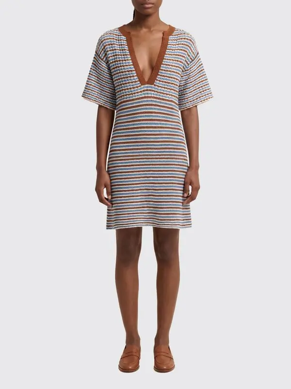 Marni Crochet Knit Mini Dress - Brown