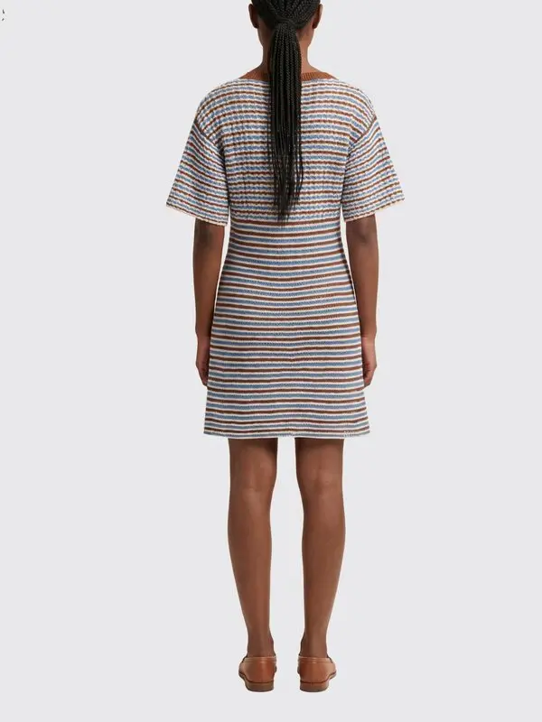 Marni Crochet Knit Mini Dress - Brown