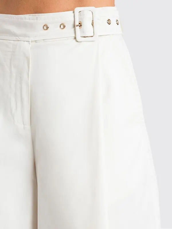 TWINSET Cotton Cropped Trousers