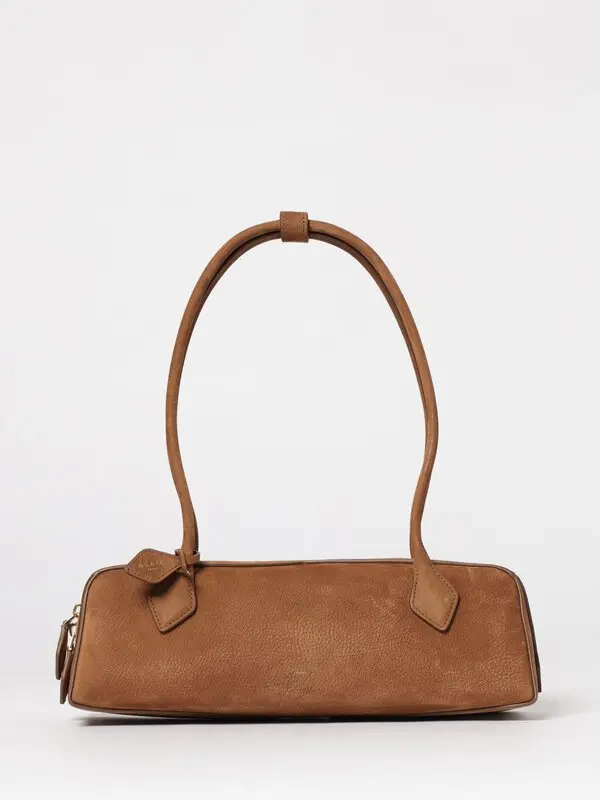 Alaïa Le Teckel Medium Shoulder Bag In Calfskin And Nubuck - Brown