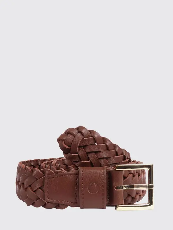 Orciani Woven Leather Belt With Pin Buckle