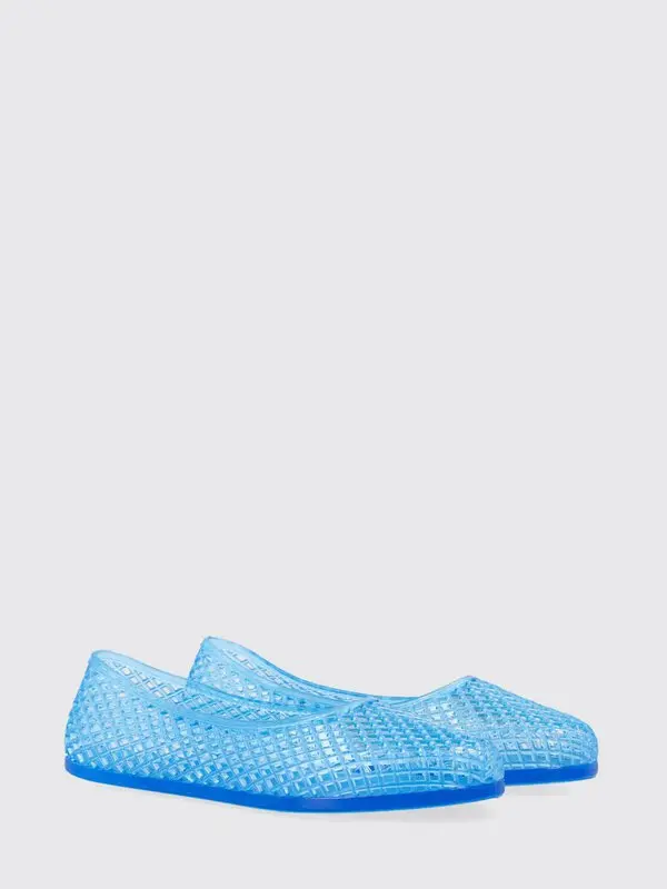 ANCIENT GREEK SANDALS Perforated Pvc Round-toe Ballet Flats - Blue