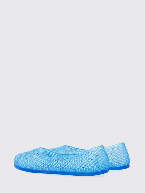 ANCIENT GREEK SANDALS Perforated Pvc Round-toe Ballet Flats - Blue