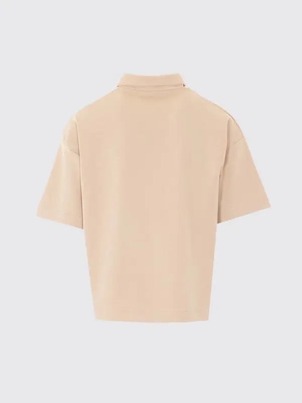 VISION OF SUPER Short-sleeved Cotton Polo Shirt With Two-button Placket