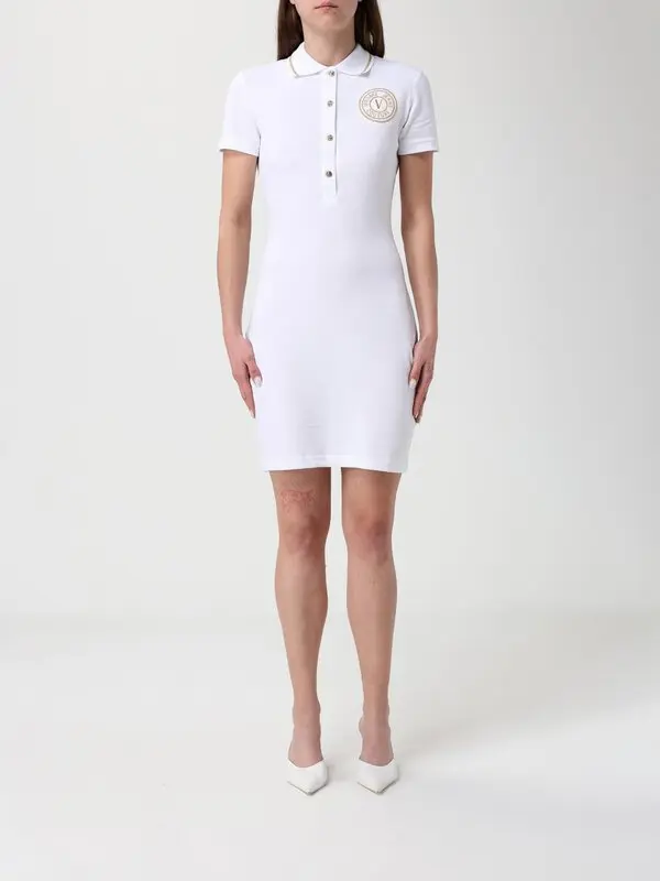 Versace Collared Dress - White