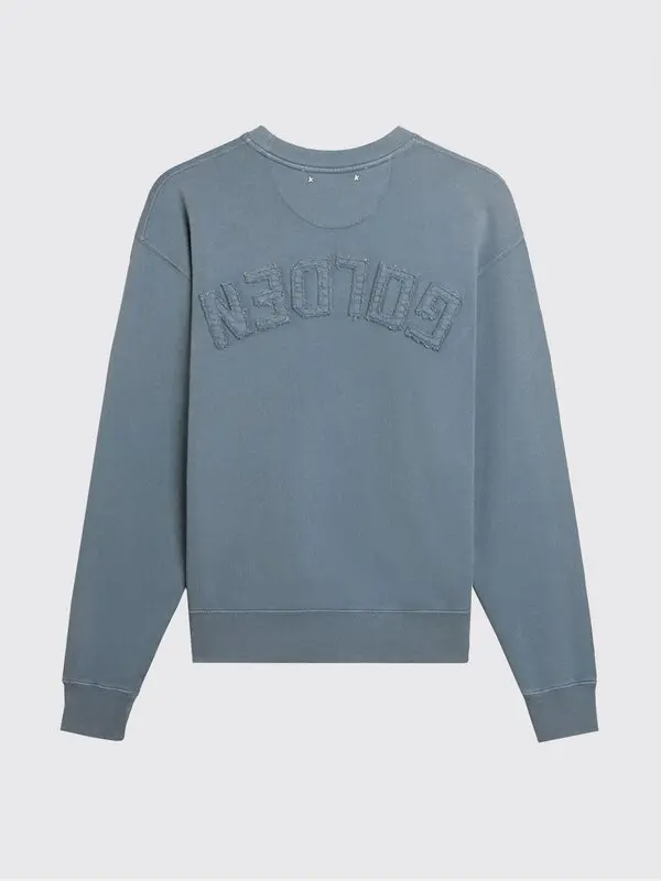 GOLDEN GOOSE Cotton Crew Neck Sweatshirt With Logo