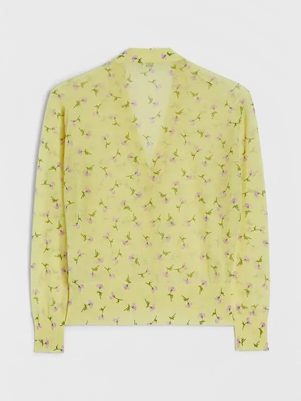 JIL SANDER Floral Print Cardigan