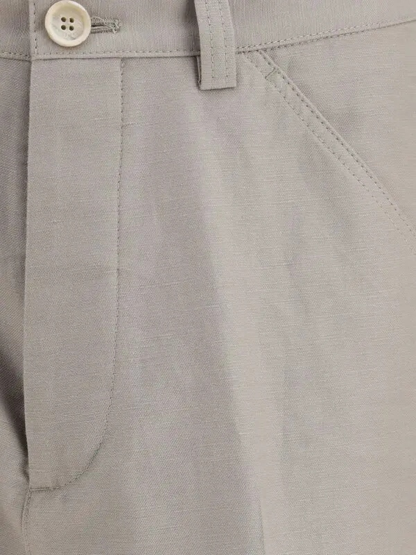 Brunello Cucinelli Cotton And Linen Chino Trousers