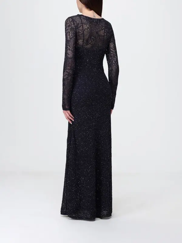 Fabiana Filippi Sequined Long Sleeve Knit Dress