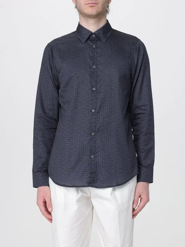 Armani Exchange Cotton Shirt With Logo Print