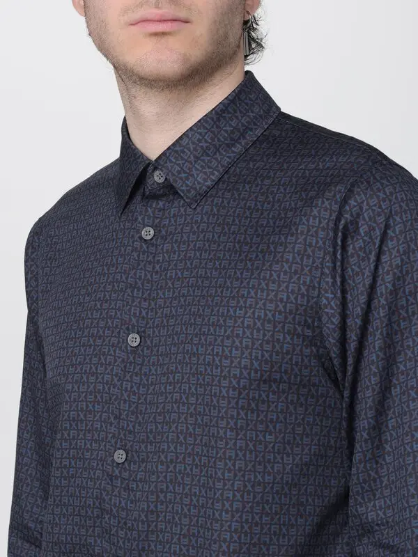 Armani Exchange Cotton Shirt With Logo Print