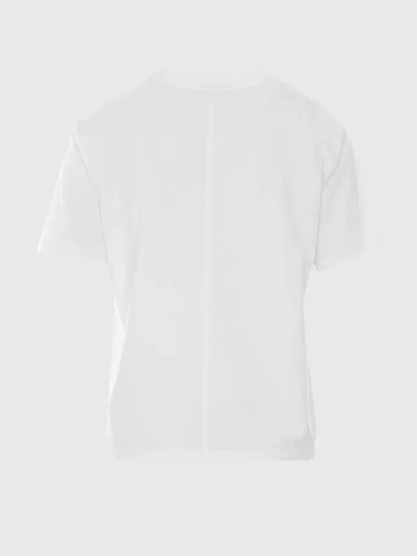DUNST Cotton Crew-neck T-shirt With Dropped Shoulders And Short Sleeves - White