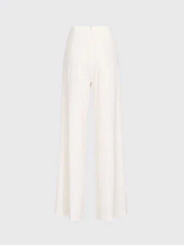 HANITA High-waisted Wide-leg Polyester Crêpe Trousers