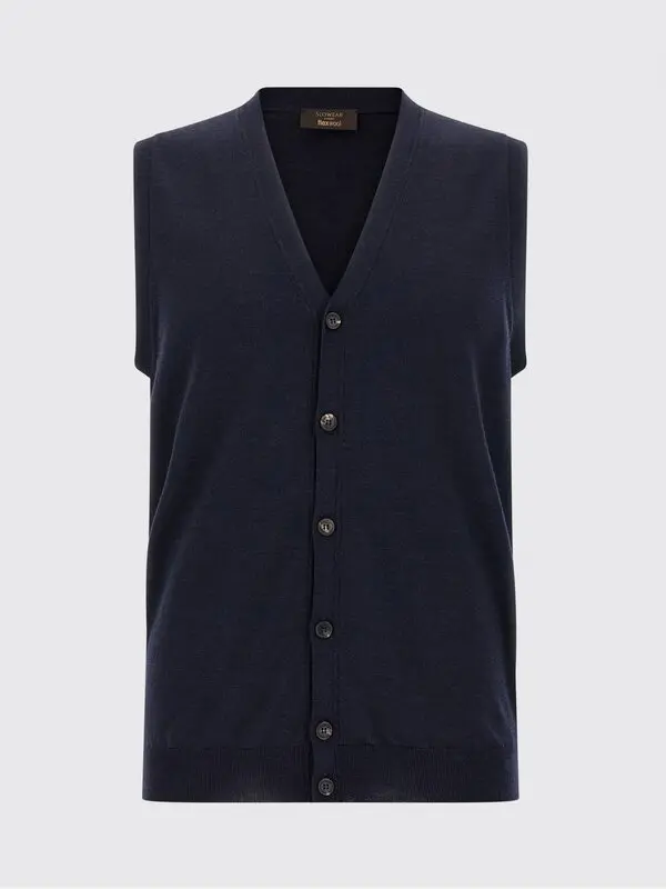 ZANONE Sleeveless V-neck Waistcoat - Blue