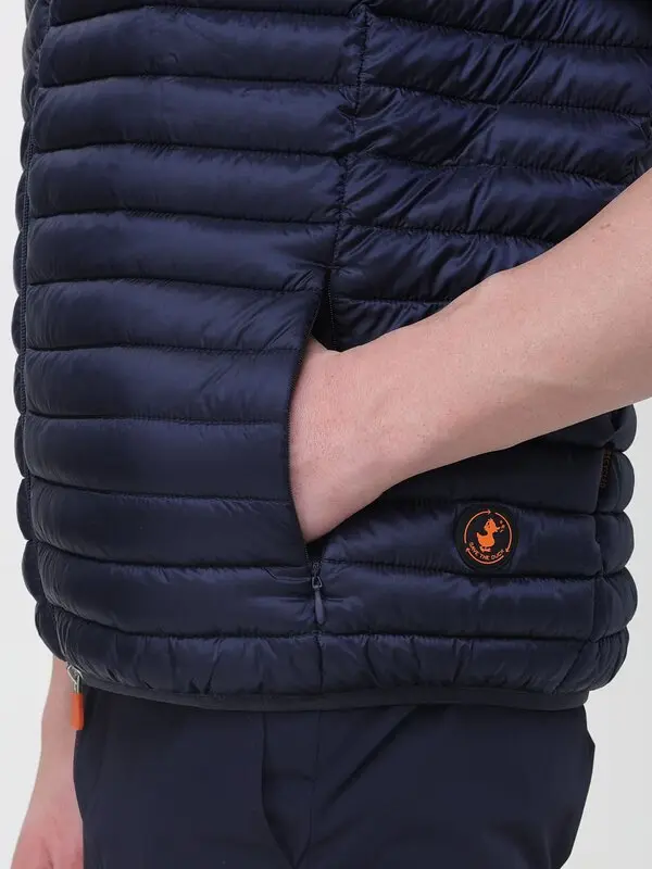 SAVE THE DUCK Padded Zip Puffer Jacket - Blue