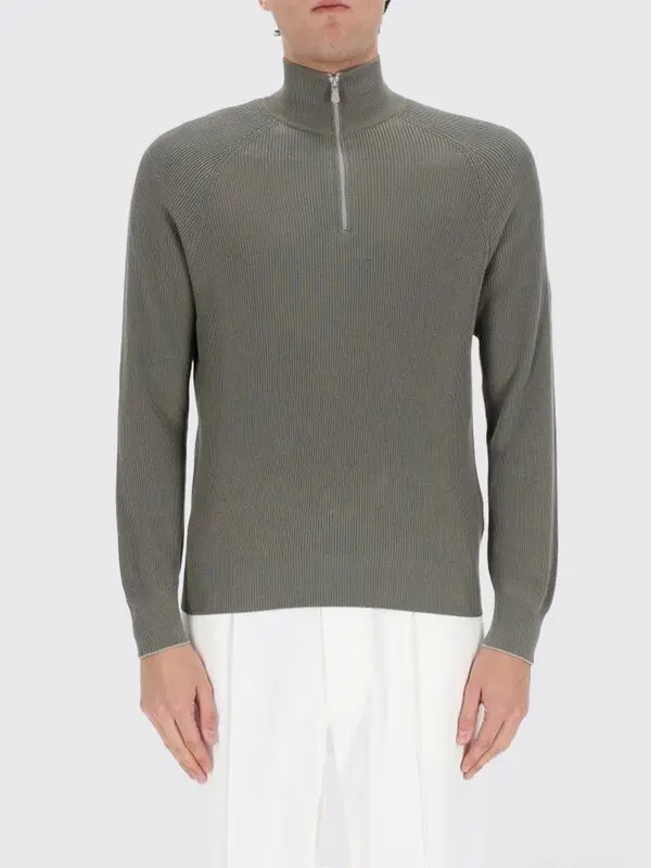 Brunello Cucinelli Cotton Turtleneck Sweater - Green