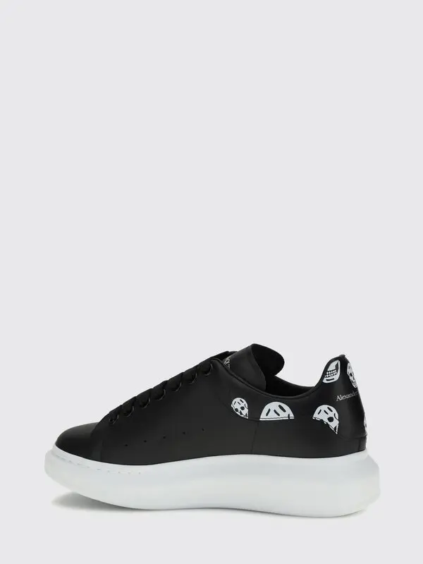 Alexander McQueen Oversize Sneakers In Leather With Bi Skull Print