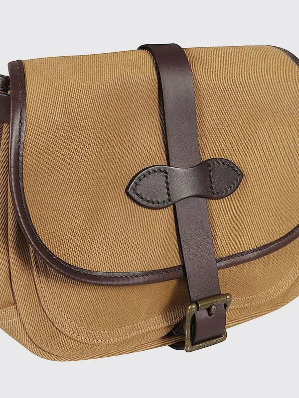 Filson Rugged Twill Cotton And Leather Crossbody Bag