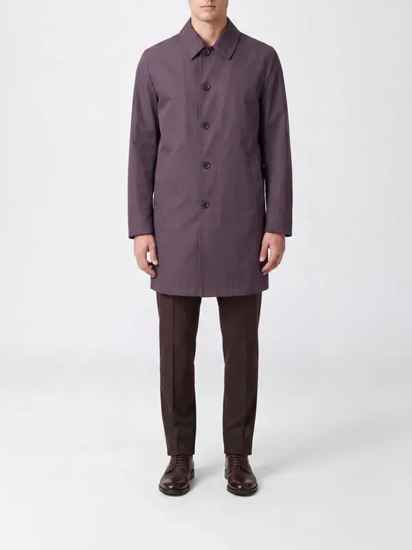 Herno Waterproof Cotton Gabardine Single-breasted Trench Coat