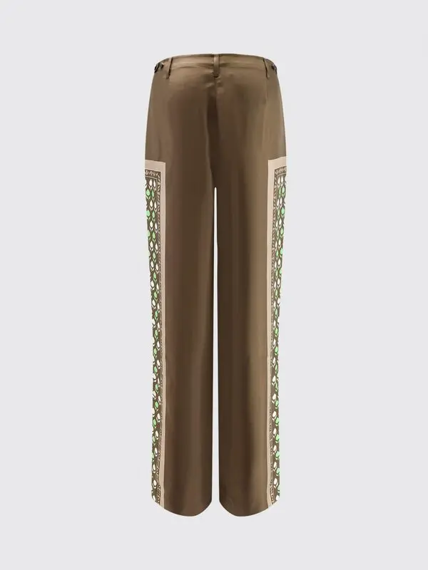 Tory Burch Printed Silk Palazzo Trousers